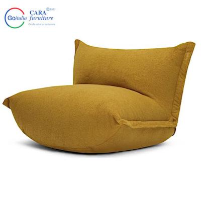 China Soft Fabric Armless Lazy Luxury Chairs For Sitting in Apartment Personalized Design for sale