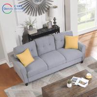 China Minimalist Furniture Set Sofa Living Room With Light Gray Fabric And Corner Style for sale