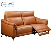 China Adjustable High End Modern Three Pieces Sofa Set Furniture Recliner Living Room Leather for sale