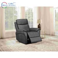 China 21189 Business Style Adjustable Home Living Room Furniture Leather Sofa Set Grey Black for sale