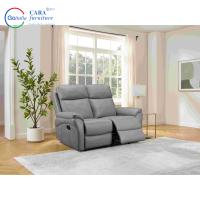 China 21189 Business Style Adjustable Home Living Room Furniture Leather Sofa Set Grey Black for sale