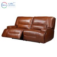 China Modern Style Easy Clean Recliners Sofa Three Pieces Living Room Leather Sofa Set Furniture for sale
