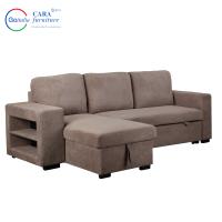 China Modern Design Living Room Corner Sofa Bed With Storage For Customizable Color Fabrics for sale