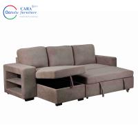China Modern Design Living Room Corner Sofa Bed With Storage For Customizable Color Fabrics for sale