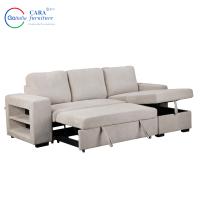 China Modern Design Living Room Corner Sofa Bed With Storage For Customizable Color Fabrics for sale
