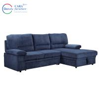 China Customizable Simple Design Upholstered In Fabric Foldable Hotel Velvet Modern Bed Sofa for sale