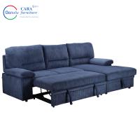 China Customizable Simple Design Upholstered In Fabric Foldable Hotel Velvet Modern Bed Sofa for sale