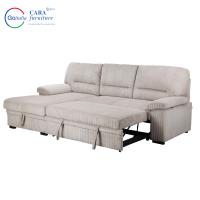 China Customizable Simple Design Upholstered In Fabric Foldable Hotel Velvet Modern Bed Sofa for sale