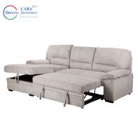 China Customizable Simple Design Upholstered In Fabric Foldable Hotel Velvet Modern Bed Sofa for sale