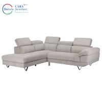 China NO Inflatable Wood Frame Fabric Cover L Shape Sofa for Modern Nordic Style Living Room for sale