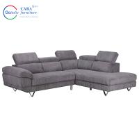 China NO Inflatable Wood Frame Fabric Cover L Shape Sofa for Modern Nordic Style Living Room for sale