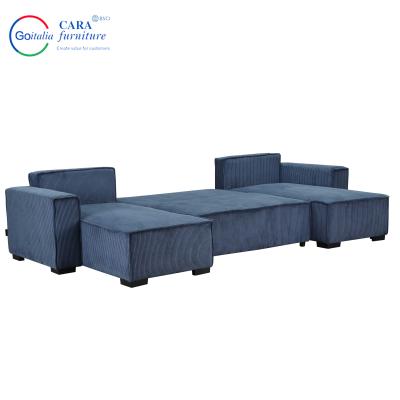 China Designed Luxury Modern Sofa Beds For Living Room Sectional Fabric In Multiple Colors for sale