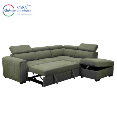 China Adjustable Sofa Bed For Customer's Request Green Living Room Furniture In Guangdong for sale