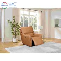China Comfortable Caramel Colored Sofa Modern Recliners Set Leather Electric Recliner Sofa for sale