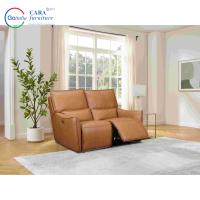 China Comfortable Caramel Colored Sofa Modern Recliners Set Leather Electric Recliner Sofa for sale