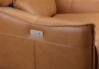 China Comfortable Caramel Colored Sofa Modern Recliners Set Leather Electric Recliner Sofa for sale