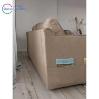 China 30026 Good Selling Home Hotel Furniture Fabric Sofa Bed Unique Wood Frame Fabric Cover for sale