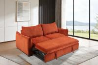 China Modern Design Fabric Sofa Bed Featuring Pull Down Storage Structure Providing Convenient Storage and Comfortable Seating for sale