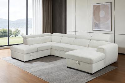 China Solid Wood Foam Pocket Spring Frame Home Furniture Sofas Including Storage Great Sleeper Solutions for Versatile for sale