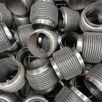 China Stainless Steel Auto Exhaust Flexible Pipe 51 X 186mm Size 38 - 76mm Inner Diameter for sale