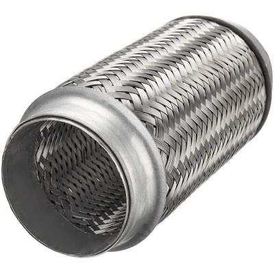 China 64 X 90mm Auto Exhaust Flexible Pipe With Interlock 444 + 409L Material for sale