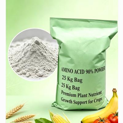 China 90% Purity Enzymatic Hydrolyzed Amino Acid Powder 100% Water Soluble and Organic Certified for Fertilizer for sale