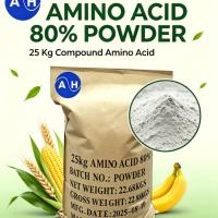 China 100% Water-Soluble Amino Acid Powder from Non-GMO Soybean Meal with High Free Amino Acid Content for sale