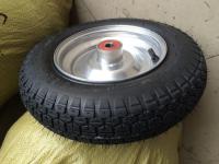 China Size 350-400mm Industrial Polyurethane PU Foam Wheel For Trolley Barrow Golf Car for sale