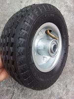 China 300-400mm Black PU Foam Wheels Pneumatic Air Tires for sale