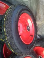China 300-400mm Black PU Foam Wheels Pneumatic Air Tires for sale