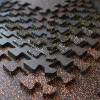 China Recycled SBR EPDM Granules Rubber Flooring Mat Interlocking Anti Fatigue Mats for sale