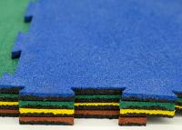 China Recycled SBR EPDM Granules Rubber Flooring Mat Interlocking Anti Fatigue Mats for sale