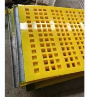 China Square Polyurethane Rubber Tension Screen With Hooks For Mine And Quarry for sale