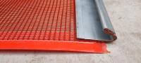 China Polyurethane Coated Vibrating Screen Mesh Self Cleaning Steel Core Polyurethane Screen for sale