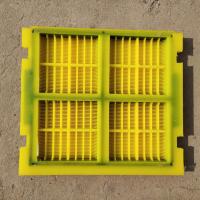 China 305*305mm Modular Industrial Polyurethane Screen Mesh For Rectilinear Vibrating Screen Machine for sale