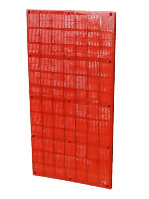 China Hardness 80A To 95A Polyurethane Screen Mesh Rubber Modular Screen Panel For Dewatering for sale
