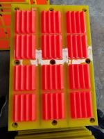 China Hump-Shaped Stereoscopic  Wavy Type Polyurethane Screen Panel High Open Area With  Double Screening Area for sale