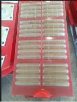 China Hump-Shaped Stereoscopic  Wavy Type Polyurethane Screen Panel High Open Area With  Double Screening Area for sale