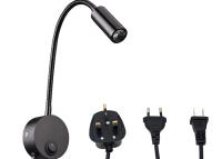 China Led hose reading spotlight 220V Anglo American European wall spotlight led hose spotlight plug-in for sale