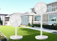 China Lithium Battery Ac/Dc12v Solar Charging Floor Fan Vertical Remote Control for sale