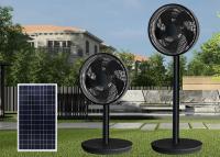 China Lithium Battery Ac/Dc12v Solar Charging Floor Fan Vertical Remote Control for sale