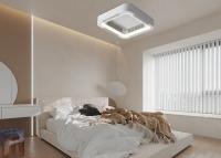 China Bedroom Living Room No Leaf Ceiling Fan Lamp Invisible Air Conditioner Electric Ceiling Fan Lamp for sale