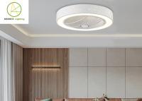 China 42 Inch Small Circular Ceiling Fan With Light 36W*2 60*60*28cm for sale