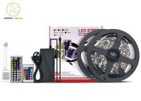 China DC12V SMD 800LM RGB LED Flexible Strip Lights 5050 With Controller for sale