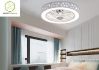 China 43cm Blade Modern Ceiling Fan Lights AC220V Remote Control for sale