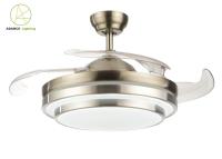 China 3 Speed Remote Control Ceiling Fan Light OEM Folding Blade Ceiling Fan for sale