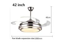 China 3 Speed Remote Control Ceiling Fan Light OEM Folding Blade Ceiling Fan for sale