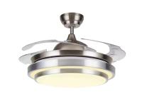 China Acrylic Shape Invisible Remote Control Ceiling Fan Light With ABS Blade 50Hz for sale
