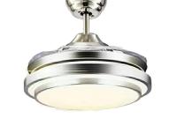 China Acrylic Shape Invisible Remote Control Ceiling Fan Light With ABS Blade 50Hz for sale