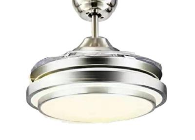 China Acrylic Shape Invisible Remote Control Ceiling Fan Light With ABS Blade 50Hz for sale